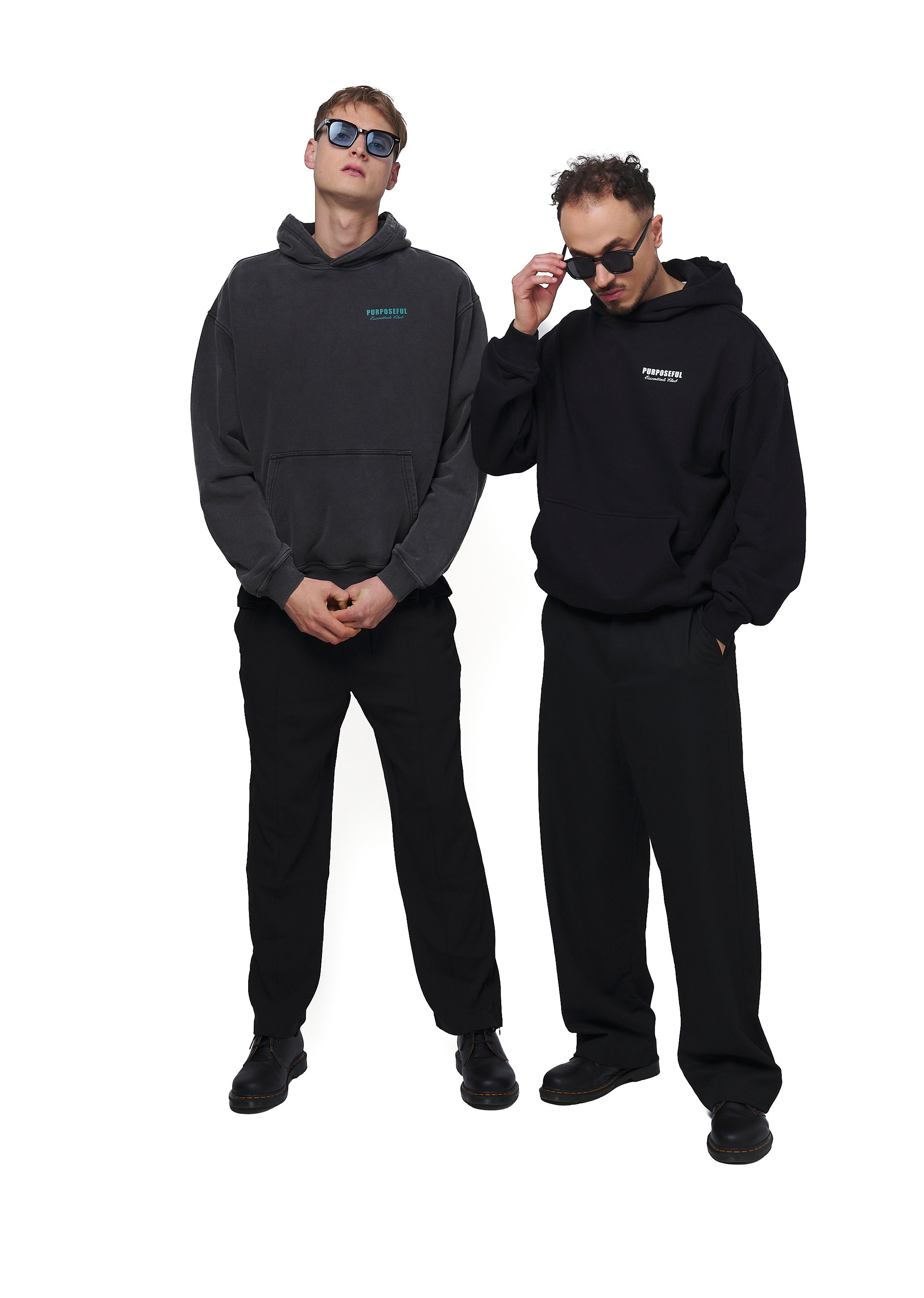 Essentials Club Hoodie Washed Out – Purposeful